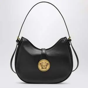 Versace Emblème Nappa Hobo Bag - Black