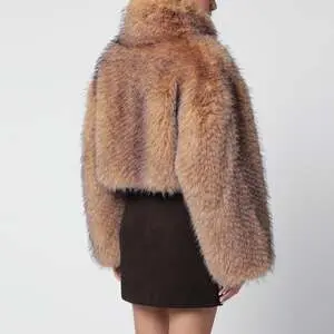 ROTATE BY BIRGER CHRISTENSEN Short Faux Fur Jacket