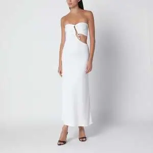Christopher Esber Strapless Sweetheart Neckline Dress With Crystal Pendant