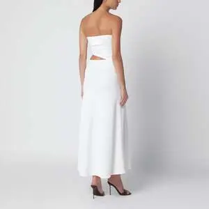 Christopher Esber Strapless Sweetheart Neckline Dress With Crystal Pendant