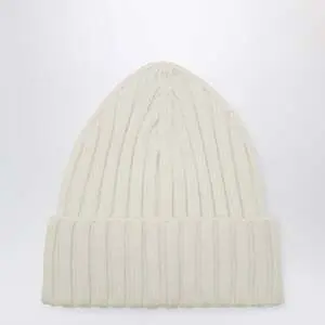 Moncler Cable-knit Wool Beanie With Logo