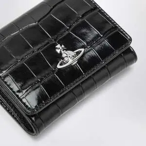 VIVIENNE WESTWOOD Small Frame Wallet In Calf Leather