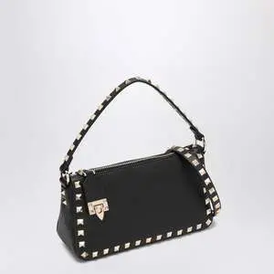 Valentino Garavani Small Rockstud Shoulder Bag - Black