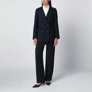 BLAZÉ MILANO Navy Wool And Mohair Double-breasted Jacket