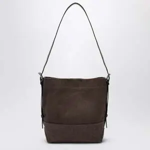 LEMAIRE Small Cotton Canvas Tote Bag - Brown