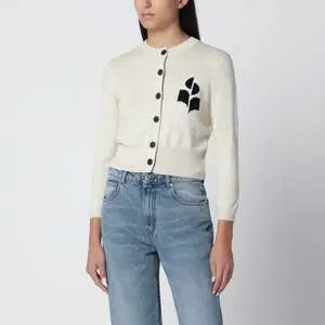 Isabel Marant Étoile Newton Light Cardigan In Cotton And Wool - Grey