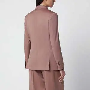 GOLDEN GOOSE Double-breasted Bronze Virgin Wool Blazer