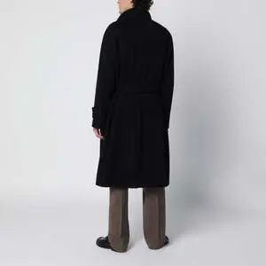 Tagliatore Double-breasted Wool-blend Coat With Belt
