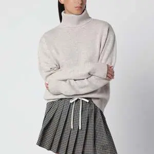 THE FRANKIE SHOP Gala Light Merino Wool Turtleneck Sweater