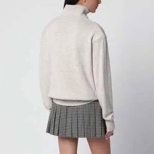 THE FRANKIE SHOP Gala Light Merino Wool Turtleneck Sweater