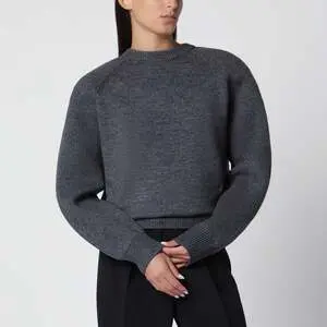 THE FRANKIE SHOP Dark Sweater In Wool Blend