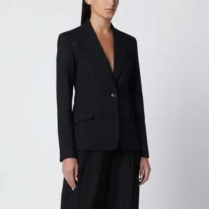 Andamane Single-breasted Pinstripe Jacket