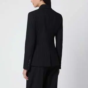 Andamane Single-breasted Pinstripe Jacket