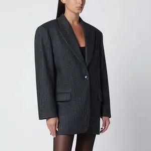 Andamane Margaux And Black Textured Jacket
