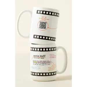 UNCOMMON GOODS Movie Trivia Every Day Interactive Qr Mug - Multi