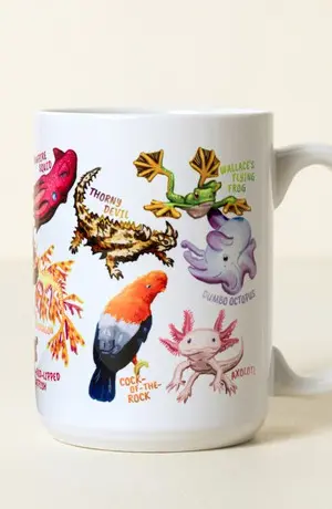 UNCOMMON GOODS Weird Animals Qr Mug