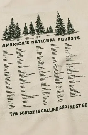 UNCOMMON GOODS Wild Tribute National Forests Bucket List Sweatshirt