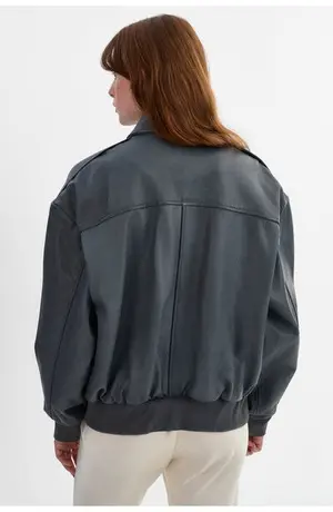LAMARQUE Trevanna | Leather Bomber Jacket