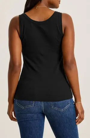 Tommy Bahama Rib Tank Top - Black