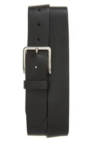 Vince Alex Leather Belt - Black