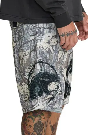 Rvca X Tapout Printed Mesh Shorts