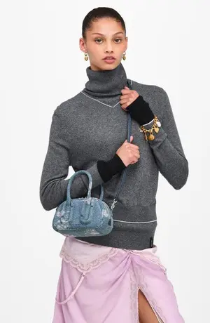 Marc Jacobs Babe Mini Top Handle Bag - Indigo Multi