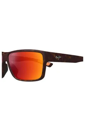 Maui Jim 58mm Hawaii Lava Uila Af 58mm Polarized Square Sunglasses