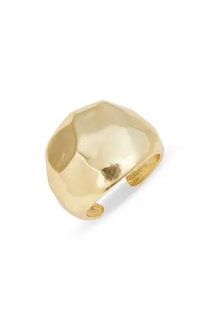 KARINE SULTAN Liquid Textured Dome Ring - Gold