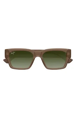 Maui Jim Kenui 59mm Polarizedplus2® Square Sunglasses - Brown