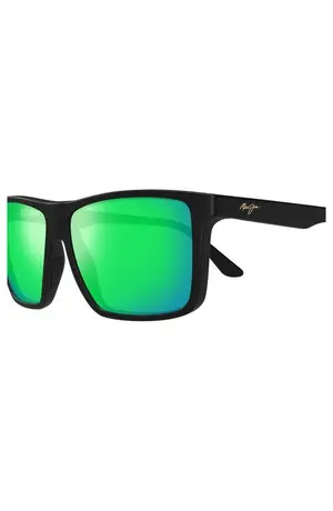Maui Jim Mamalu Bay 62mm Polarizedplus2® Oversize Square Sunglasses