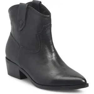 SOFFT Cambridge Floral Print Western Ankle Boots - Black