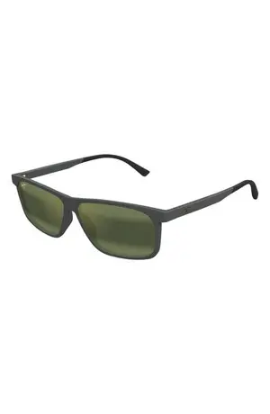 Maui Jim Pulama 53mm Polarizedplus2® Rectangular Sunglasses