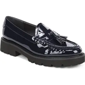 Franco Sarto Sarika Tassel Loafer - Navy Soft Pu