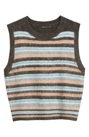 Deluc Striped Sweater Vest - Multicolor Brown