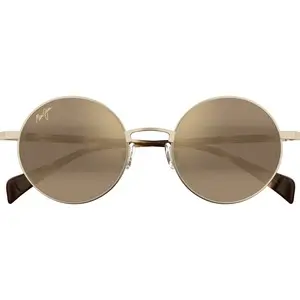 Maui Jim Mokupuni 62mm Polarizedplus2® Oversize Oval Sunglasses - Gold