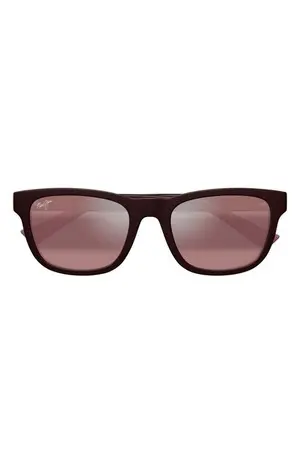 Maui Jim Kapii 56mm Polarizedplus2® Square Sunglasses - Red