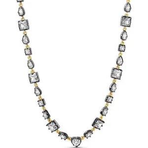 SHYMI Multi Shape Mixed Metal Necklace