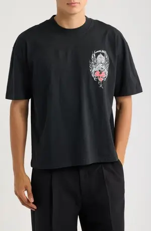 ALLSAINTS Scimitar Graphic Organic Cotton T-shirt
