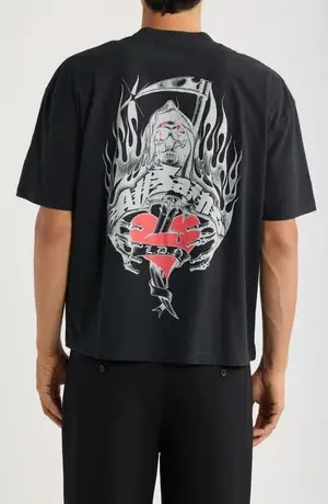 ALLSAINTS Scimitar Graphic Organic Cotton T-shirt