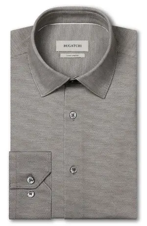 Bugatchi James Ooohcotton Performance Long Sleeve Shirt - Olive