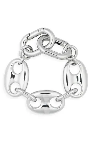Clare V. Mariner Chain Top Handle - Silver