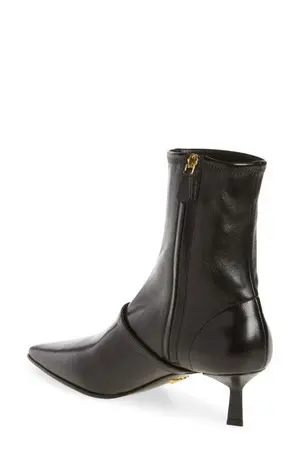 Prada Stretch Leather Ankle Boot