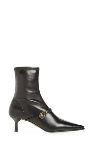 Prada Stretch Leather Ankle Boot