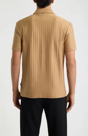 BOSS H-parlay Cotton Polo - Medium Beige