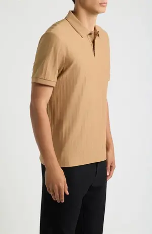 BOSS H-parlay Cotton Polo - Medium Beige
