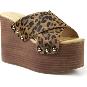 CANDIE'S Jazzi Platform Wedge Sandal - Leolt