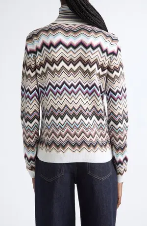 Missoni Zigzag Stripe Turtleneck Sweater - Smspl