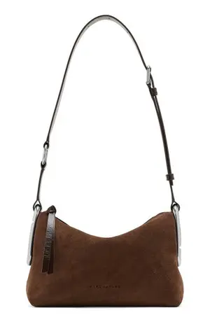 Marc Jacobs Scene Medium Crinkled Leather Shoulder Bag - Dark Brown