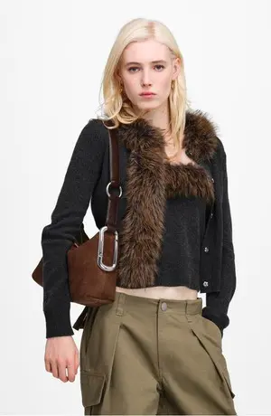 Marc Jacobs Scene Medium Crinkled Leather Shoulder Bag - Dark Brown