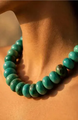 MACRAE & CO. Highlands Bauble Collar Necklace - Turquoise